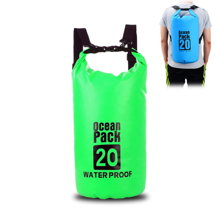 ⚡จัดส่งอย่างไว⚡ Ocean Bag Pack ถุงกันน้ำสะพายหลังได้ 20 ลิตร | Lazada.co.th