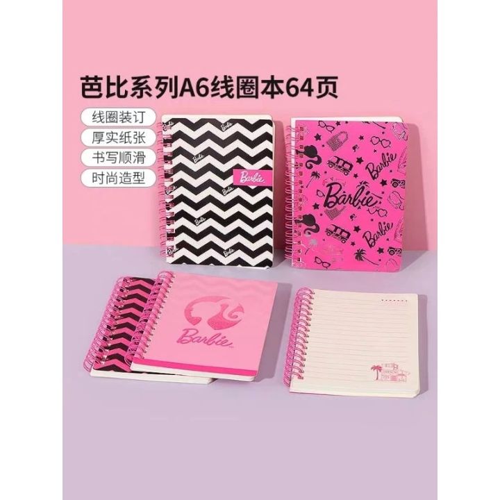 Miniso Barbie Series A6 Notebook Record Book Stationary Buku名创优品芭比系列A6 ...