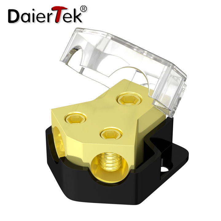 2 Way Power Distribution Block 0/2/4 AWG Gauge in 4/8/10 Gauge Out Car ...