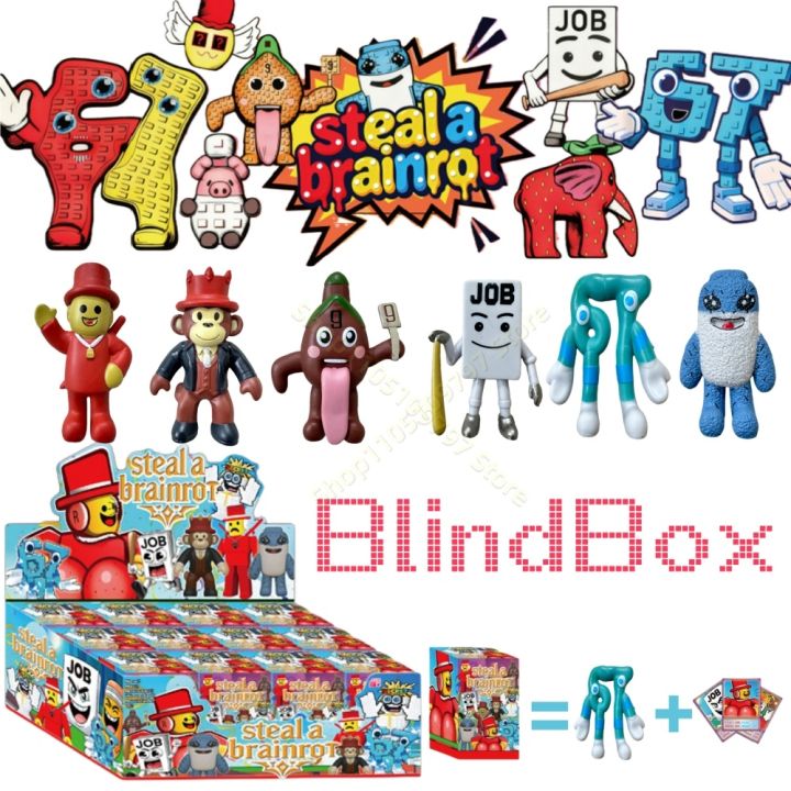 Italian Brainrot Blind Box Toys Steal A Brainrot Action Figures Doll ...