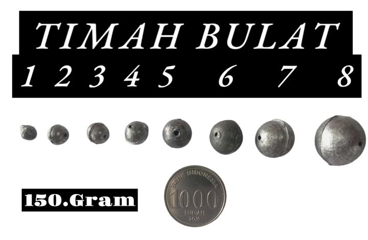 TIMAH PEMBERAT PANCING MODEL BULAT isi 200.GRAM | Lazada Indonesia