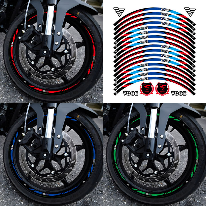 17-inch Universal VOGE Motorcycle Wheel Sticker Racing Wheel Hub ...