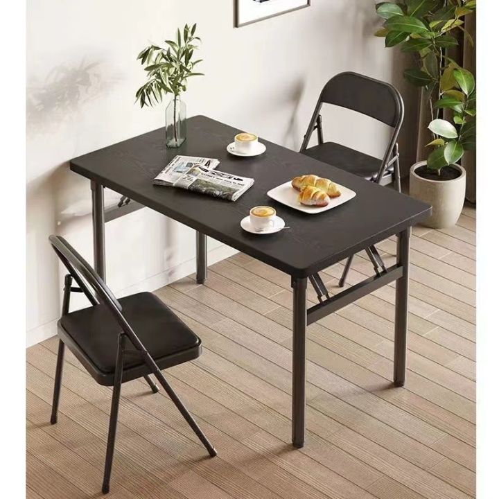 Foldable Dining Table 80*50*75cm No Installation Required Folding Table ...