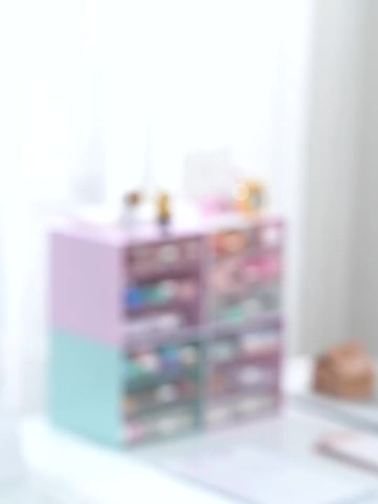 Desktop Transparent Drawer Storage Office File Storage Storage Bedroom ...