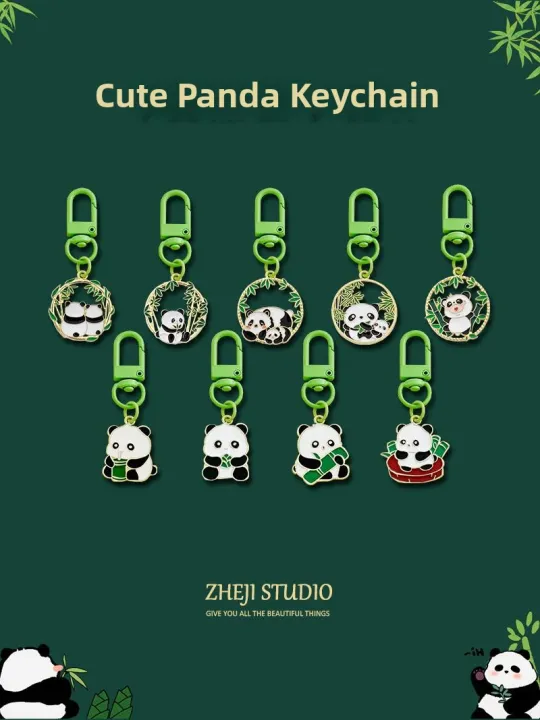Cute Panda Metal Keychain Creative Cultural Memorial Gift USB Flash ...