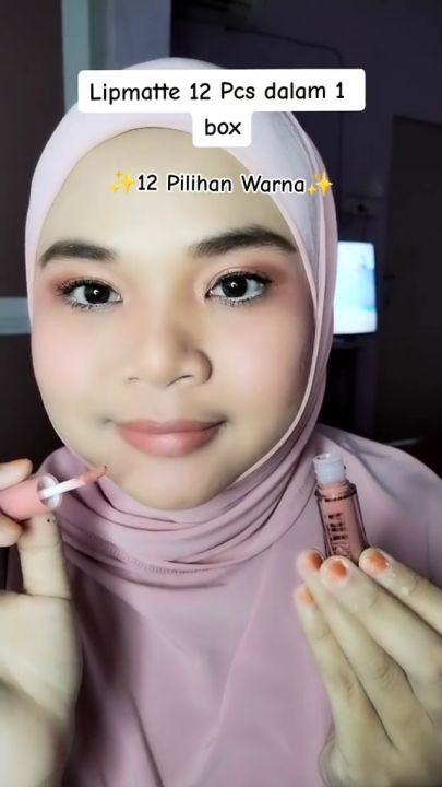 Lipstick waterproof tahan lama liptint lipmatte lip gloss viral 口红 化妆品 ...