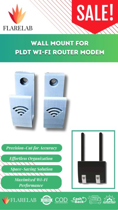 Flarelab WALL MOUNT Wi-Fi Router modem with free 3M/ Screw with tox ...