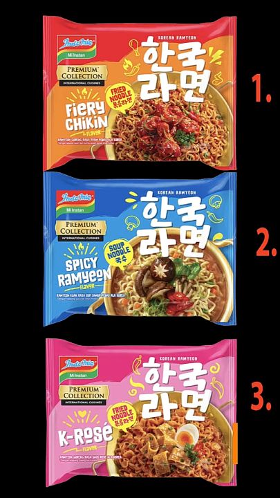 Indomie 94gr Premium Collection Fiery Chikin Mie Goreng Rasa Ayam Pedas Korea Spicy Ramyeon Mie ...