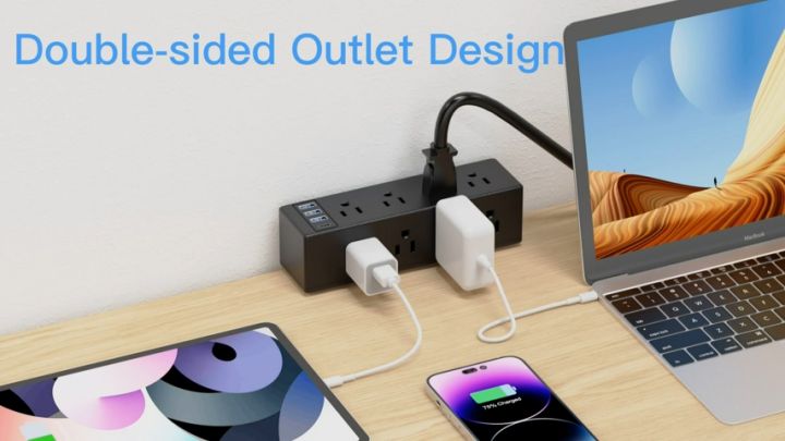 Desk Clamp Power Strip Table Outlet Socket usb socket power outlet ...