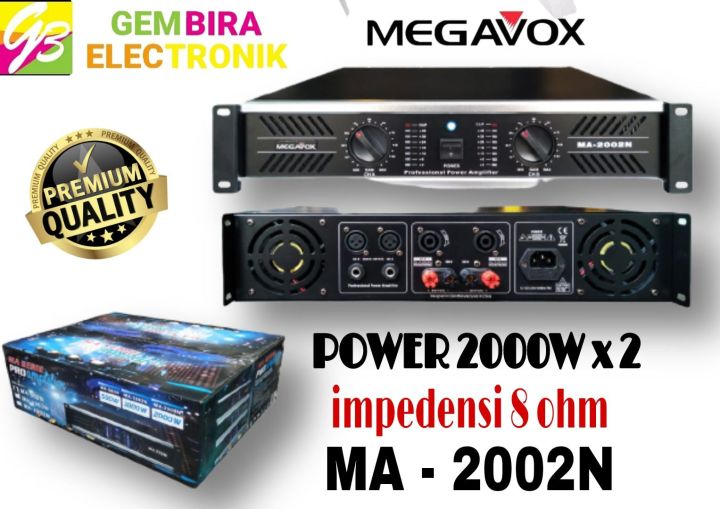 POWER MEGAVOX 2002N ORGINAL DESIGN USA POWER SOUND SYSTEM | Lazada Indonesia
