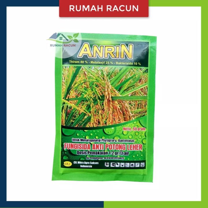ANRIN FUNGISIDA SACHET 50 Gram ANTI PATEK ANTI POTONG ANTI BULAI ...