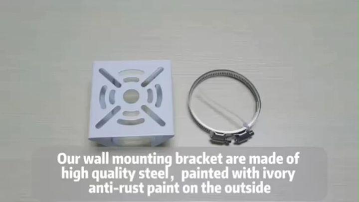 Metal Wall Mounting Bracket Universal Vertical Pole Security Camera Mounting Bracket with 2 ...