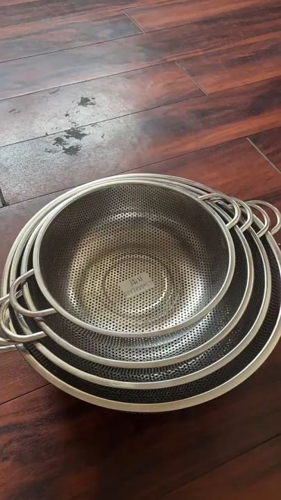 Stainless Steel Double Ear Colander Basket Colander Strainer Big ...