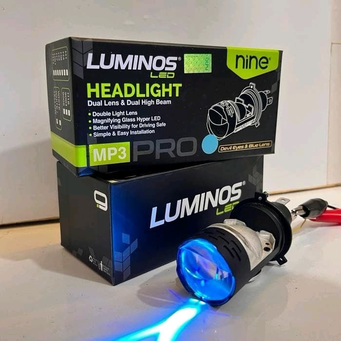 Luminos LED Headlights MP3 Pro - Mini Biled H4 Blue Ice Harga Satuan ...