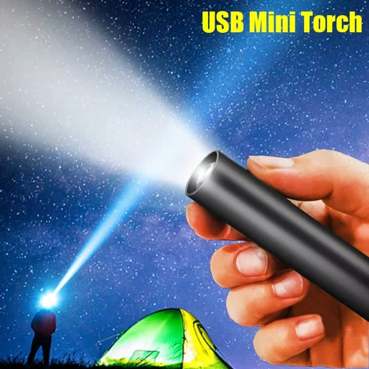 Ultra Bringht LED Zoom Mini Flashlight Splashproof flashlight ...