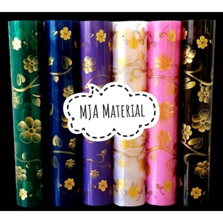 Plastik pagar Fiber pagar motif bunga motif golden flower warna putih ...