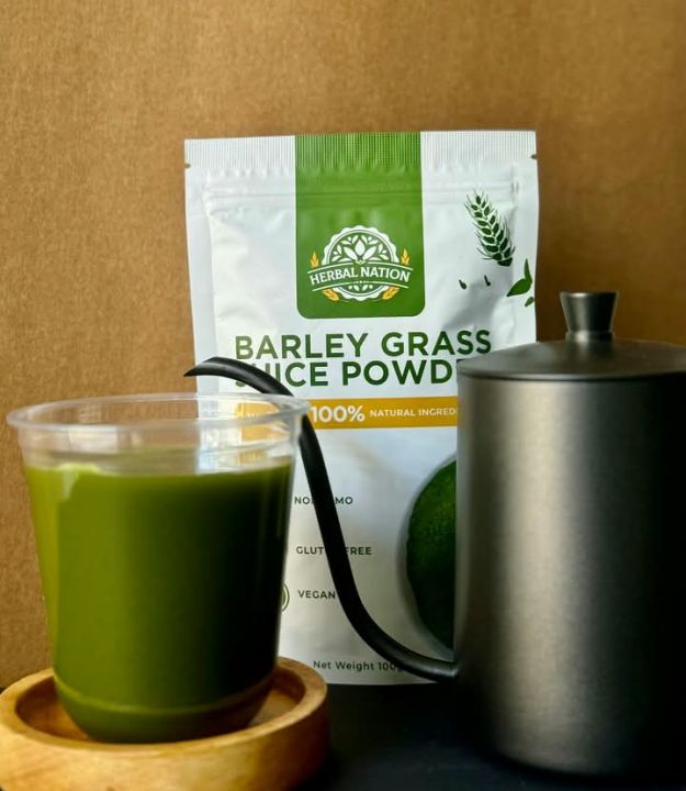 Herbal Nation Barley Grass Juice Powder 100 grams Made from 100% ...