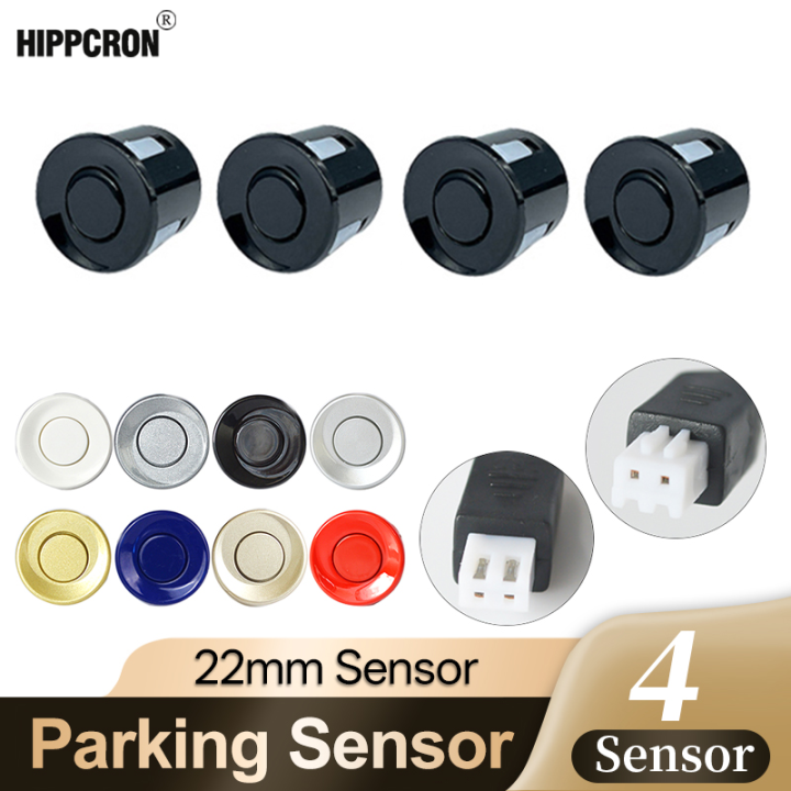 Hippcron 4PCS 22mm Car Parking Sensors Backup Radar System Black Red ...
