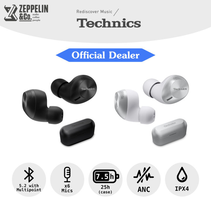 Technics EAH-AZ40M2 - TWS IPX4 Waterproof Rating [Black/Silver/Rose ...
