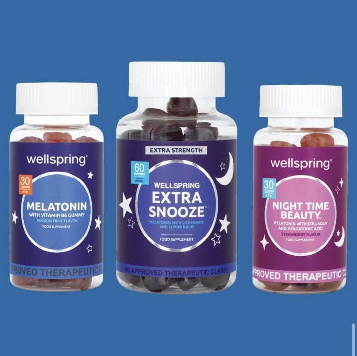 WELLSPRING MELATONIN L-THEANINE GUMMIES | SLEEP AID GUMMIES 100% ...