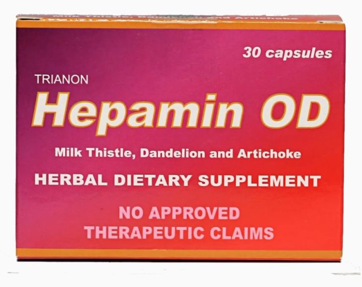 Hepamin OD (Silymarin 300 mg, Dandelion flower 100 mg, Artichoke Leaf ...
