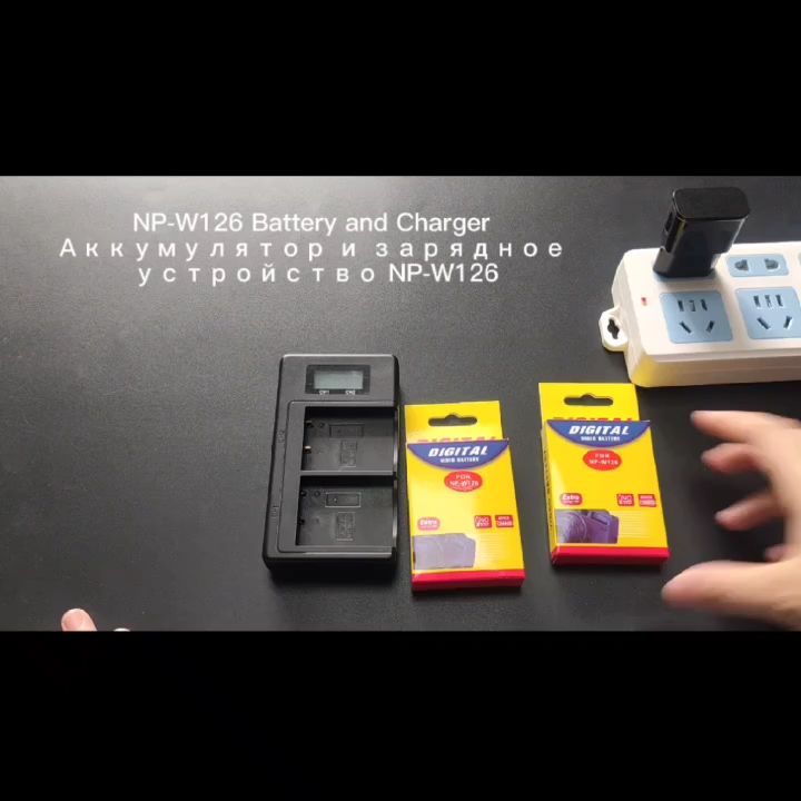 palo Fujifilm NP-W126 NP-W126S แบตเตอรี่ + ที่ชาร์จสำหรับ X-H1 X-Pro3 X ...
