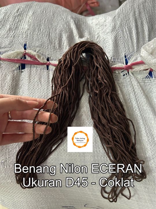 Benang Nilon ECERAN Ukuran D45 - Coklat 1 Ikat MURAH | Lazada Indonesia