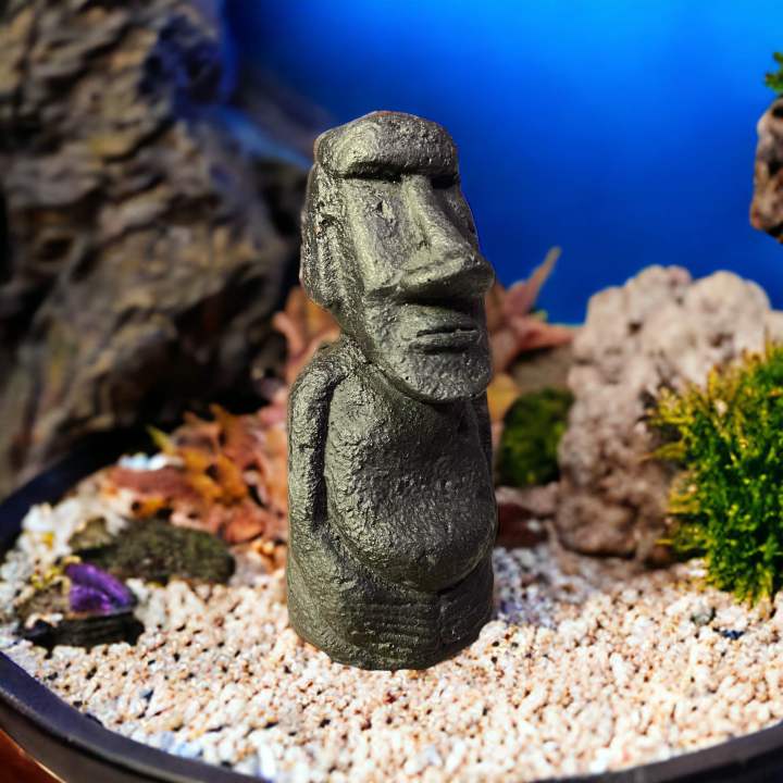 Patung Moai Hiasan Aquarium | Lazada Indonesia