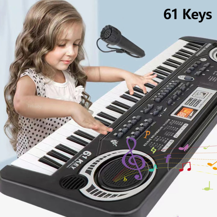 Kids Electronic Piano Keyboard 61 Keys Organ with Microphone / 24 Keys ...