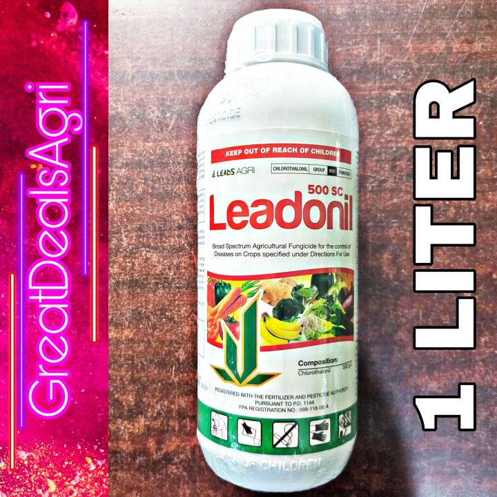 LEADONIL 500 SC CHLOROTHALONIL FUNGICIDE (1 LITER) LEADS AGRI | Lazada PH