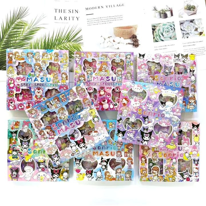 (ISI 100) STICKER LABUBU | MOMO | SANRIO | CAPYBARA VIRAL 1BOX ISI ...
