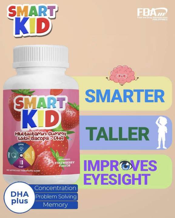 Smart Kid -multivitamin gummy with bacopa + Dha | Lazada PH