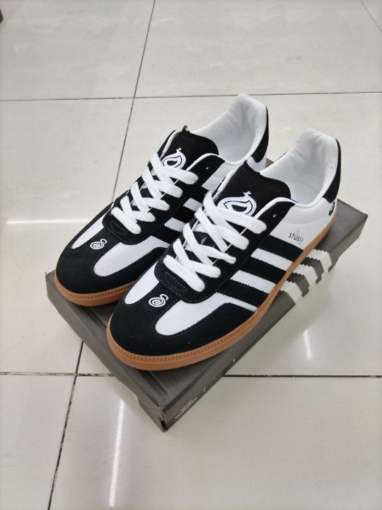 Samba X Stussy "White Black"🔥 | Lazada PH