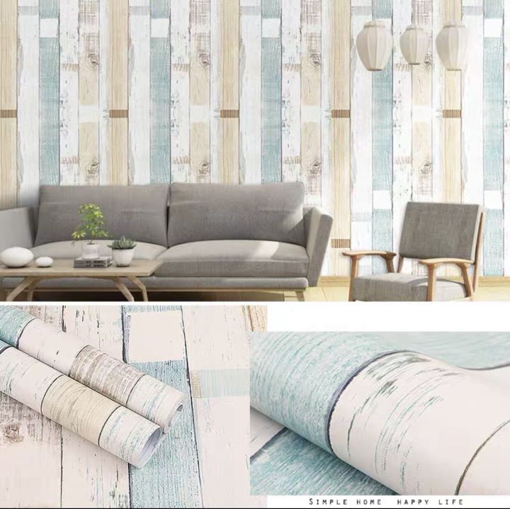 SG🚚FAST SHIPPING 10m Wood Wallpaper Peel and Stick Wallpaper Wood ...