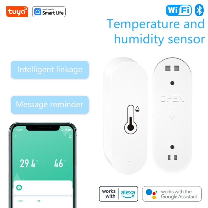 Tuya WiFi Temperature and Humidity Sensor Indoor Humidity Sensor ...