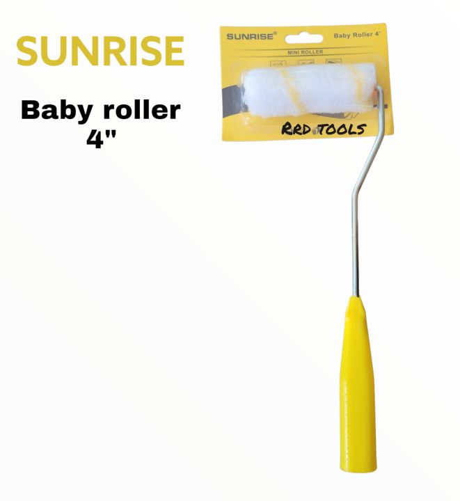 Sunrise cotton baby roller 4" with handle and refill | Lazada PH