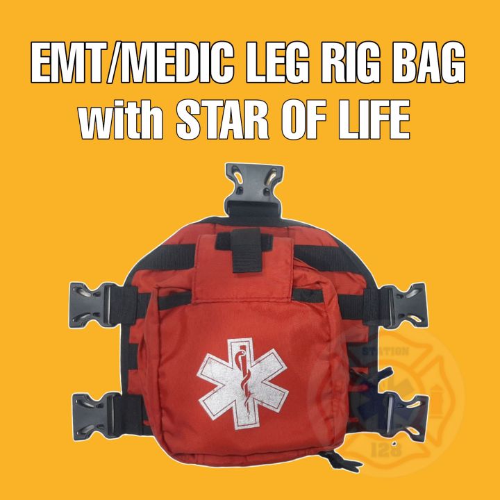 EMT/MEDIC LEG RIG BAG with STAR OF LIFE | Lazada PH