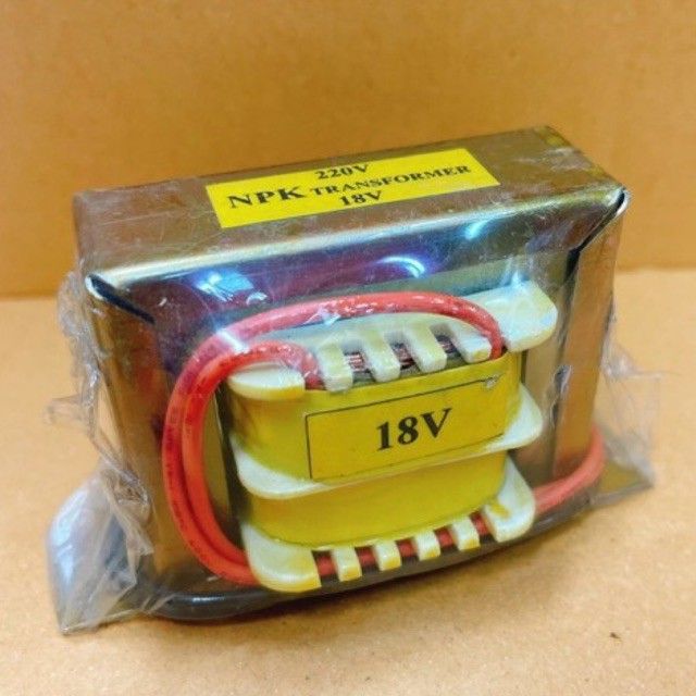 หม้อแปลง Transformer รุ่น 18-0V. จำนวน 1 ลูก อะไหล่เครื่องขยายเสียง ...