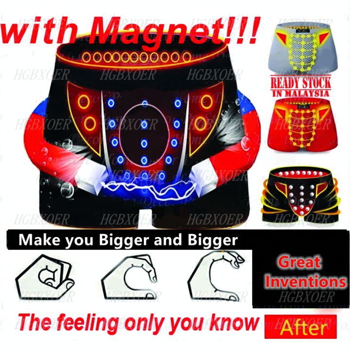 Magnetic Underwear Men Sexy Boxer Brief Shorts Bulge Pouch Male ...