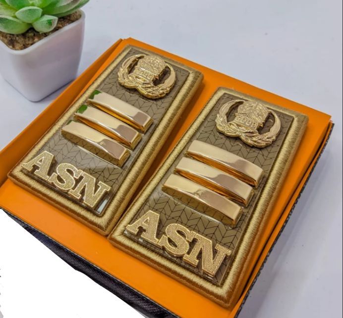 PANGKAT ASN BALOK 3 LOGO CORPRI PAKAI MIKA SABLON,BUNGA 1,BUNGA 2 ...