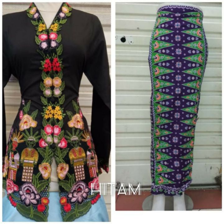 REALPICS!!! SETELAN KEBAYA ENCIM ROK TUMPAL/KEBAYA ENCIM BORDIRAN ...