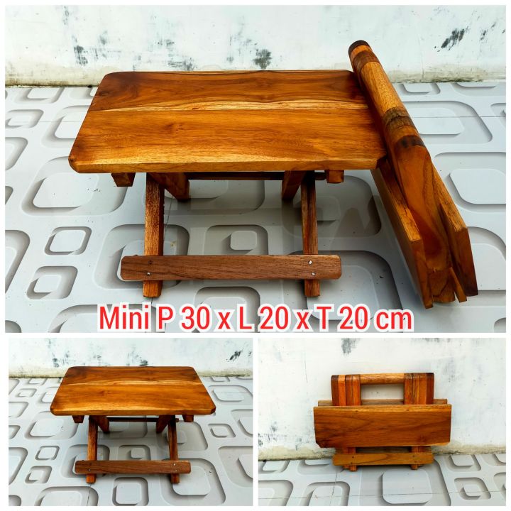 Meja Belajar Mini Lipat uk P 30 x L 20 x T 20 cm Bisa Masuk Tas ...