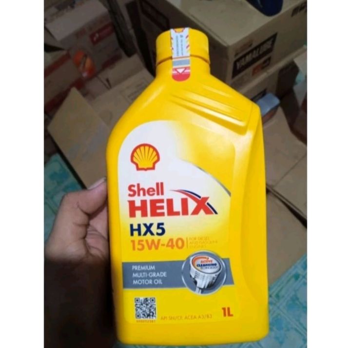 OLI SHELL HX -5 SAE 15W-40 kemasan 1.L 1000ml | Lazada Indonesia