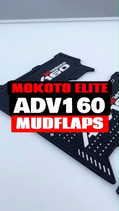 MOKOTO ELITE SERIES ADV 160 RUBBER MUD FLAPS COVER / RUBBERIZED MUD ...