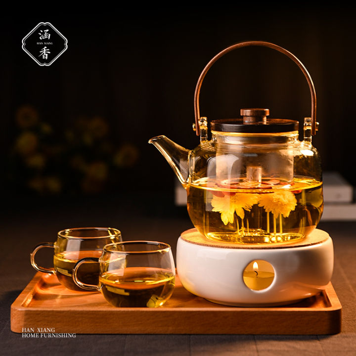 Hanxiang Afternoon Tea Set Lifting Beam Set Fruit Teapot Light Luxury ...