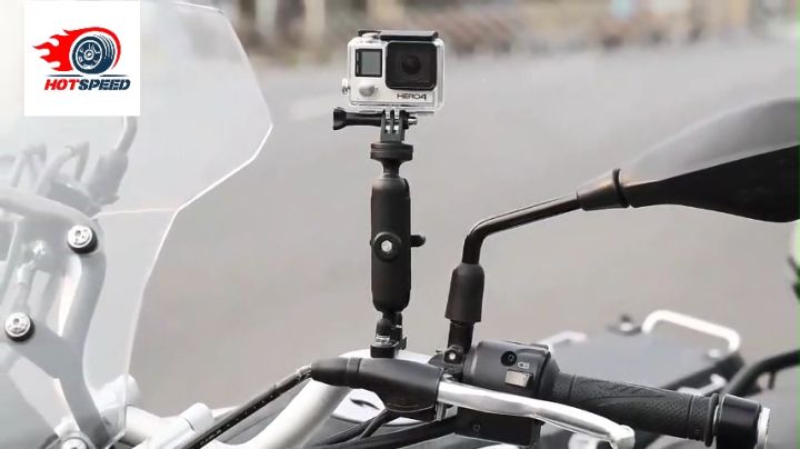 HOTSPEED Action Camera Holder Gopro Bracket for Motorcycle 360 ...