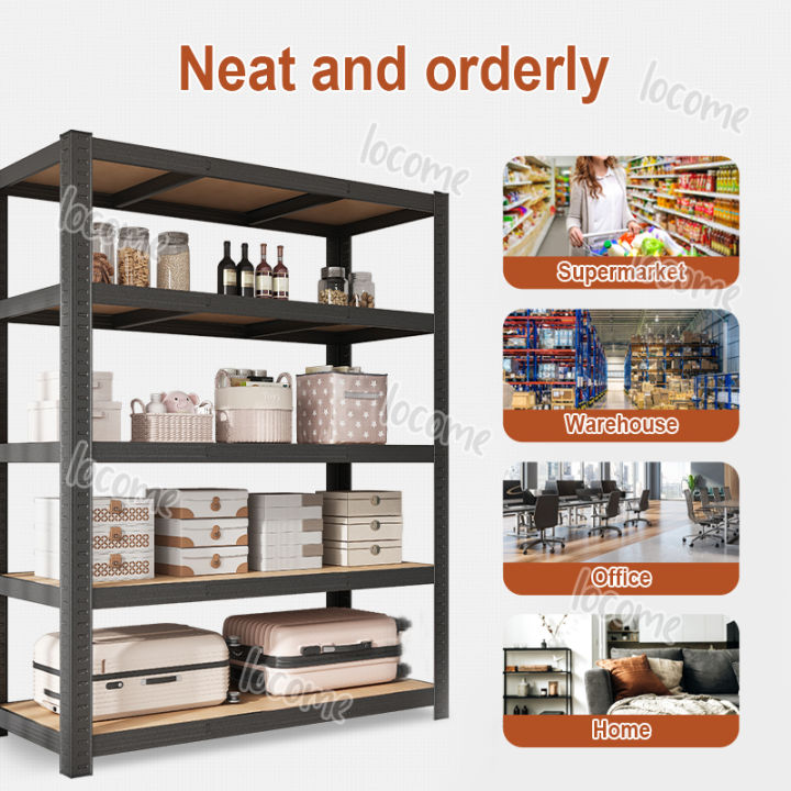 Boltless Steel Shelf 7/6/5/4/3 Layer Rack Metal Rack Steel Storage ...