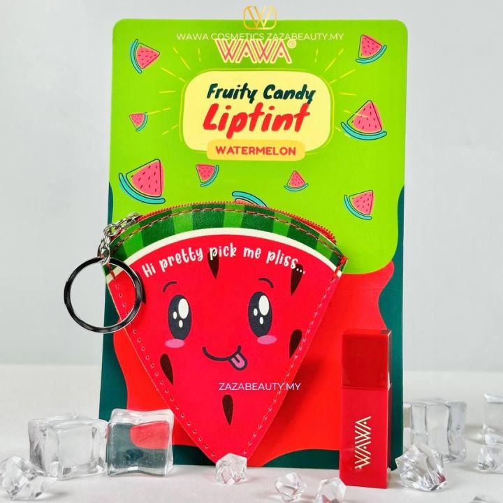 Lip Tint Code Watermelon WAWA COSMETIC Fruity Liptint Edition | Lazada
