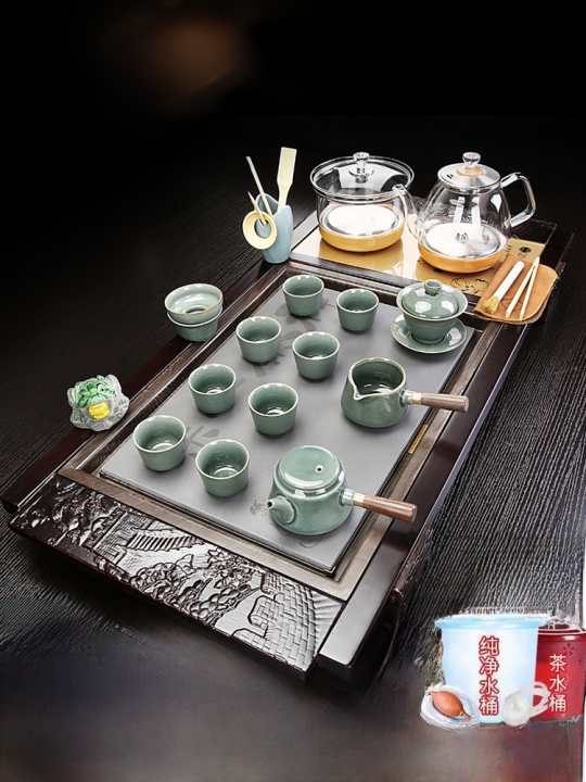 Automatic Integrated Tea Set Ceramic Material Chinese Style for Home ...