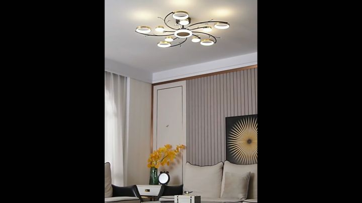 LED Center Light Modern Design Chandelier Ceiling Light Sala Tricolor ...